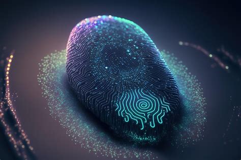 Premium Ai Image 3d Illustration Fingerprint Scan Provides Security