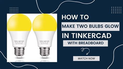 How To Make 2 Bulbs Glow With Breadboard In Tinkercad Little Genius Chhavi Youtube