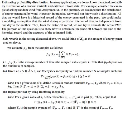 Solved Estimating probability distribution. In ﻿many | Chegg.com