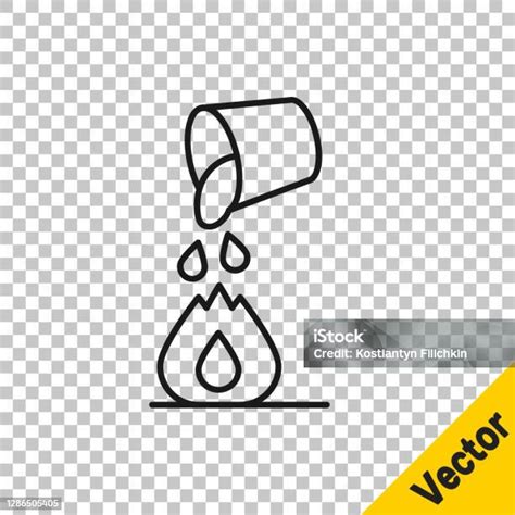 투명한 배경에 격리된 화재 아이콘을 소화하는 검은 줄 물 양동이 벡터 가정 생활에 대한 스톡 벡터 아트 및 기타 이미지 가정