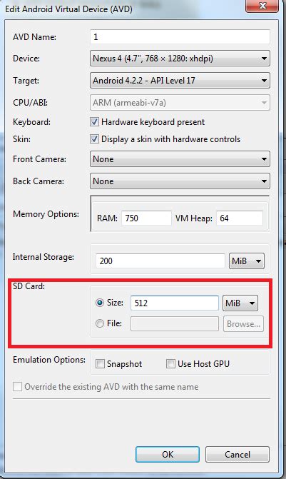 Create SD Card For Emulator Built From Android Source Code Stack Overflow