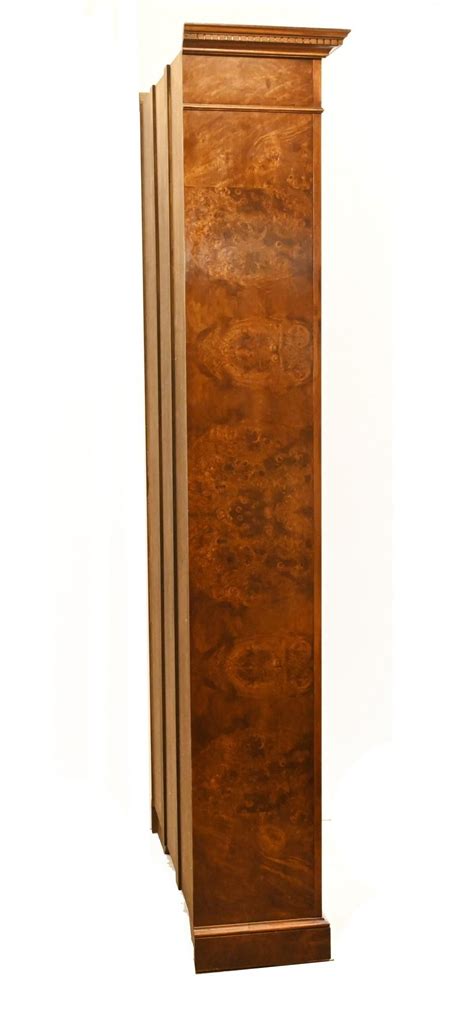 Pair Walnut Bookcases Regency Sheraton Open Front For Sale At 1stdibs