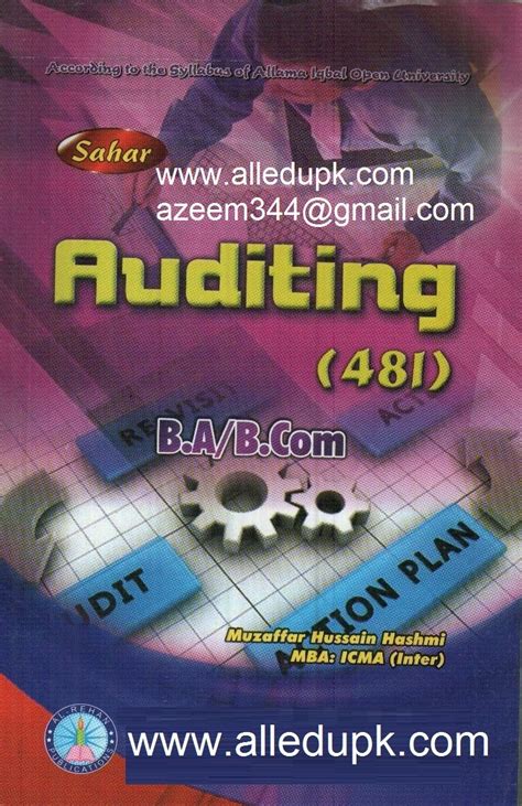 Aiou Keybook And Solved Assignment Auditing Code 481 Available
