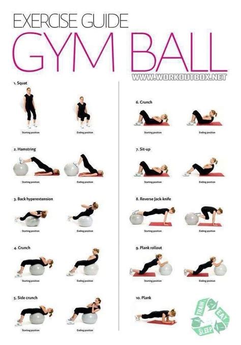 Welkenl Elke Dag Een Ontdekking Oefening Bal Fitnessbal Oefeningen Oefeningen