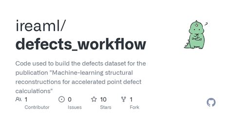 Github Ireaml Defects Workflow Code Used To Build The Defects Dataset For The Publication