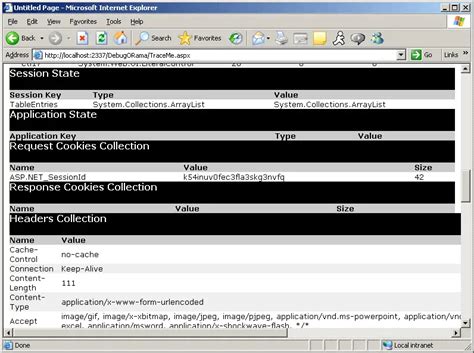 Page Tracing ASP NET