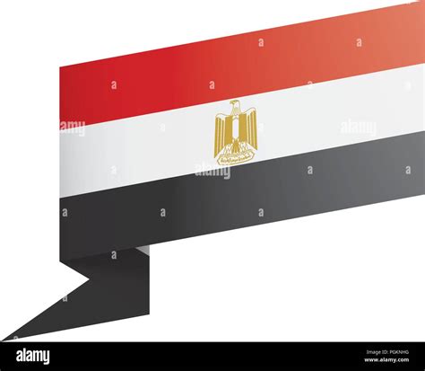 Egypt Flag Vector Illustration On A White Background Stock Vector