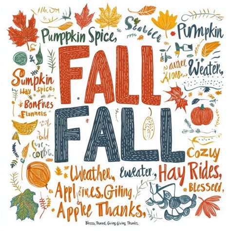 A Fall Theme With Fall Leaves And Fall Leaves Premium Ai Generated Image