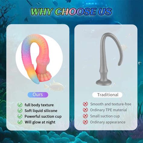 16 4 Inch Tentacle Dildo Glow In The Dark Dildo Fantasy Dildo