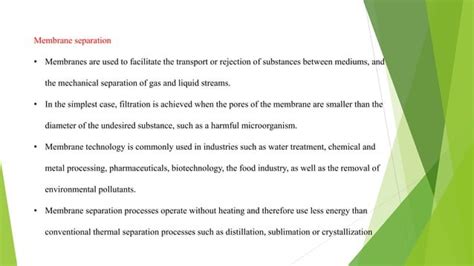 Membrane Separation Pptx