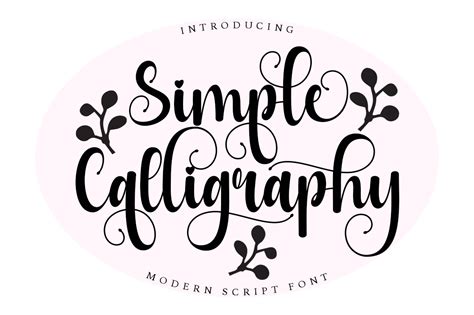 Simple Calligraphy Font By Wahyu Studio · Creative Fabrica