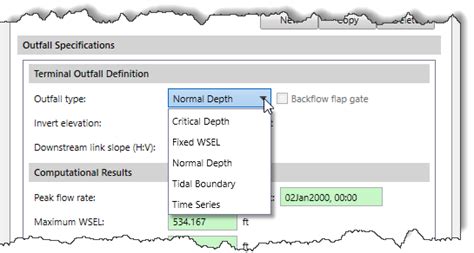 Terminal Outfall Data Command Civilgeo Knowledge Base