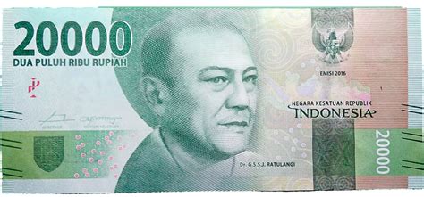 Uang 20000 Rupiah Terbaru Gambar Gratis Di Pixabay