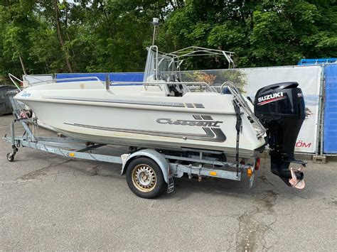 Angelboot Motorboot Crescent Stingray Df90 Trailer Gebraucht In Kiel Hassee Vieburg