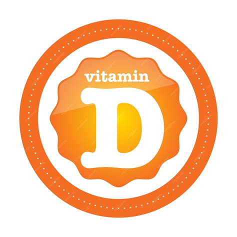 비타민 D 로고 아이콘 태양 노란색 거품 현실적인 벡터 일러스트 레이 션 디자인 비타민 D와 칼슘 프리미엄 벡터