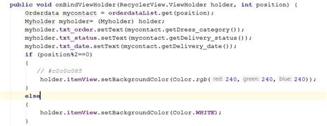 Android How To Change The Color Of Text In Recyclerview By Condition Stack Overflow