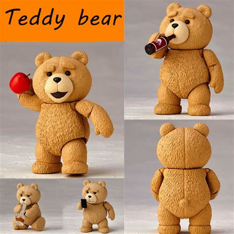 Movie Ted 2 10cm Boxed Ted Teddy Bear Bjd Figure Model Toys Wish