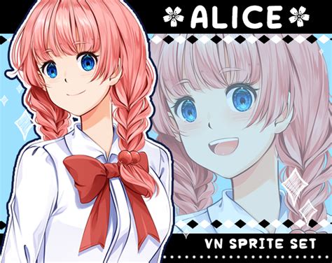 Alice Visual Novel Sprite Set By Au Crowne