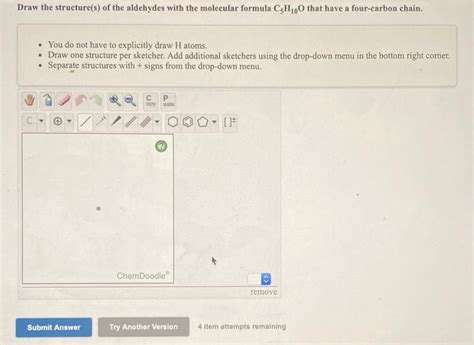 Solved Draw The Structure S Of The Aldehydes With The