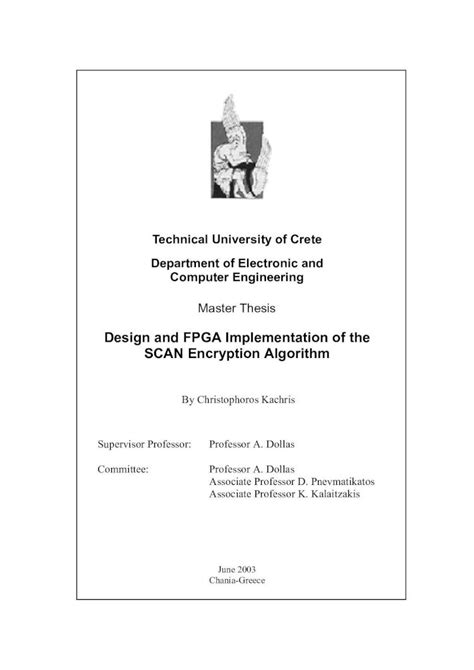 Pdf Design And Fpga Implementation Of The Scan Encryption Algorithm