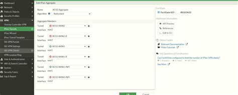Fortigate Ipsec Vpn Aggregate R Fortinet