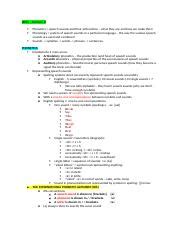 LING Lecture Docx LING Lecture Phonetics Speech Sounds And