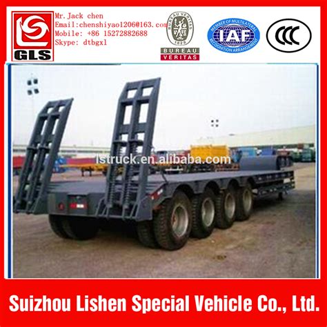 확장 가능한 로우 베드 트레일러 의 고품질 확장 가능한 로우 베드 트레일러