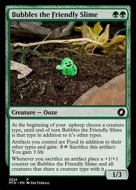 My Wifes First Custom Card Her Dnd Plasmoid Bubbles Rcustommagic