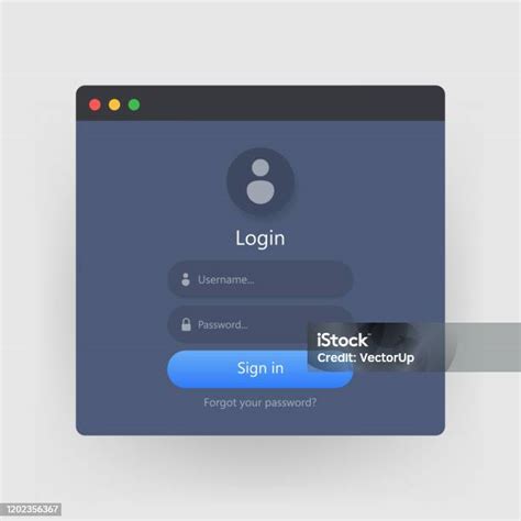 로그인 양식 아이콘입니다 로그인 양식 페이지 벡터 그림입니다 가입서에 대한 스톡 벡터 아트 및 기타 이미지 가입서 개념 건설 현장 Istock