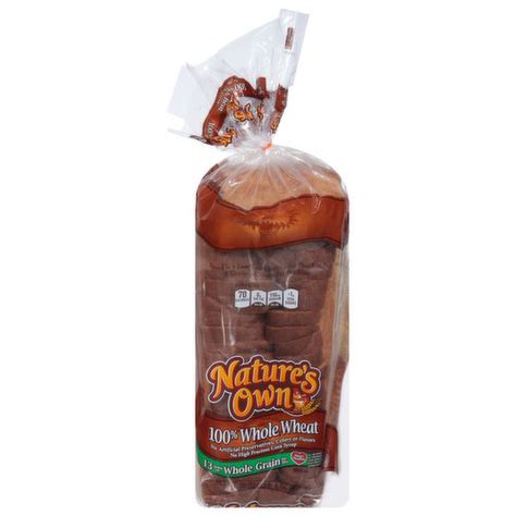 Natures Own Bread 100 Whole Wheat