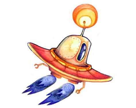 Tiny Spaceship By Tanya Floaker