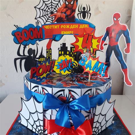 Картонена торта Спайдърмен Handmasters Bg