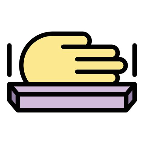 Handprint Recognition Icon Vector Flat 26607080 Vector Art At Vecteezy