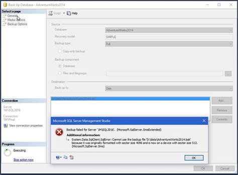 Sql Backup Error Databases Spiceworks Community