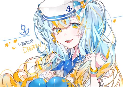 Hatsune Miku And Marine Miku Vocaloid Drawn By Piyo Ppotatto Danbooru