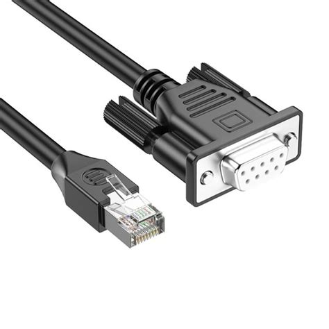Aooower Rj45 To Db9 Rs232 Debugging Cable Male To Female Male Extension