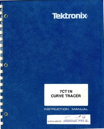 TEKTRONIX CT N CURVE TRACER INSTRUCTION MANUAL Free Download Borrow And Streaming