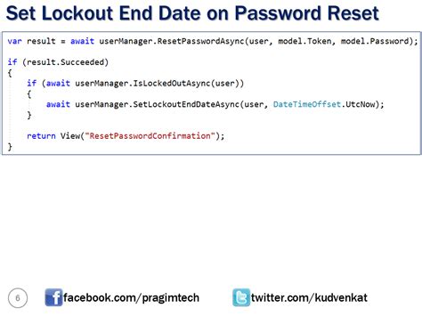 Sql Server Net And C Video Tutorial Aspnet Core Account Lockout