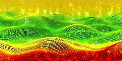 Digital Background For Technology Waves Futuristic Abstraction Stock Illustration