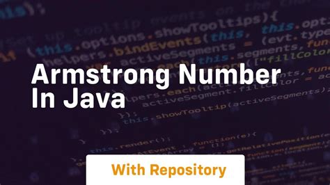 Armstrong Number In Java Youtube
