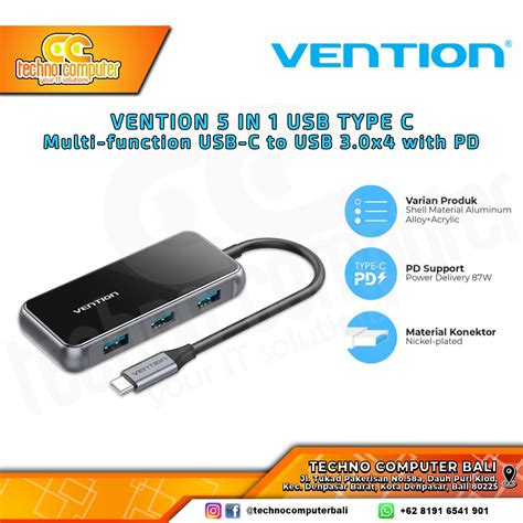 Vention Usb Type C Hub To Usb Port With Power Delivery Tfd M