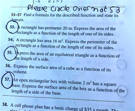 Solved 76 Il Plear Crscle Omermat 3 53 57 Find A Formula For The