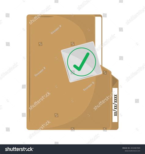 folder check mark icon stock vector royalty free 2032067909