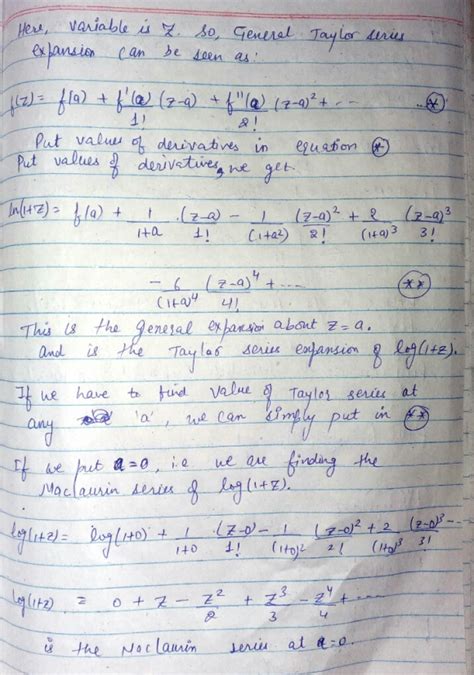 Find Taylor Series Expansion Of Log 1 Z And Show Radius Of Convergence Wizedu