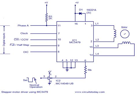 Stepper Motor Driver Ic L297 Schematic Symbols Iomilha