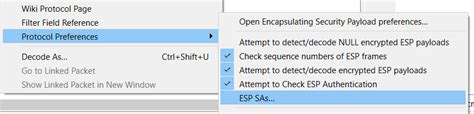 Find IPsec Keys And Apply To Wireshark
