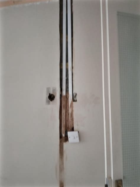 large gaps between drywall electrical chase r diyuk