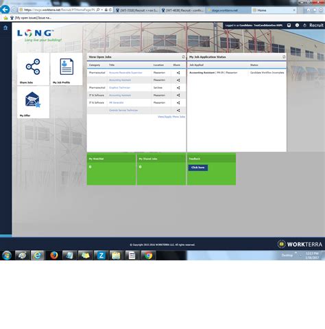 Wt 7800 Recruit In My Job Application Status Widget Status Remains Candidate Workflow