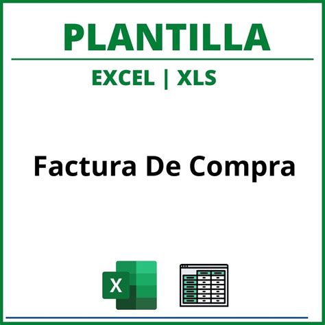 Plantilla Factura De Compra Excel