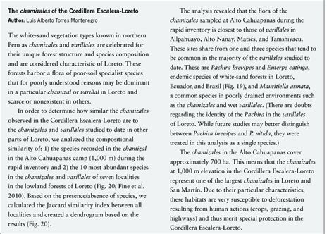 An Assessment Of The Compositional Similarity Of White Sand Tree